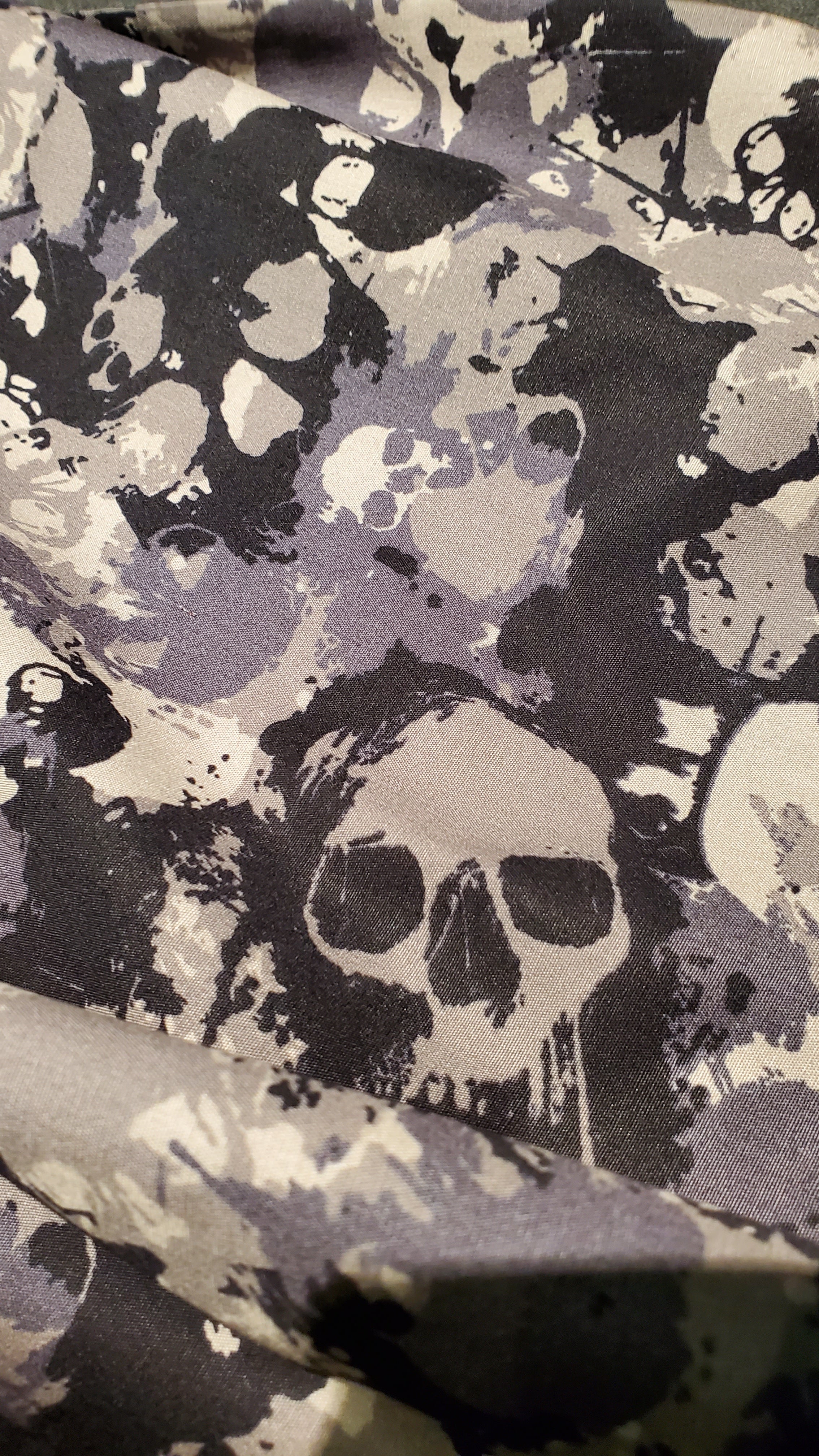 Skull black/grey and beige cotton – menzfabrics.ca